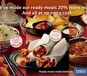 Tesco rolls out ads for new ready meals