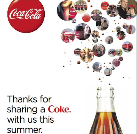Coke uses ads to thank consumers for ‘Share a Coke’ success
