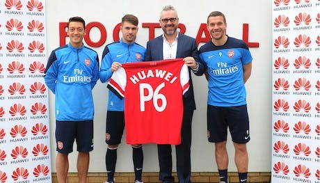Huawei inks global partnership with Arsenal