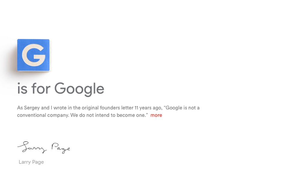 Google rebrands to Alphabet as part of radical overhaul