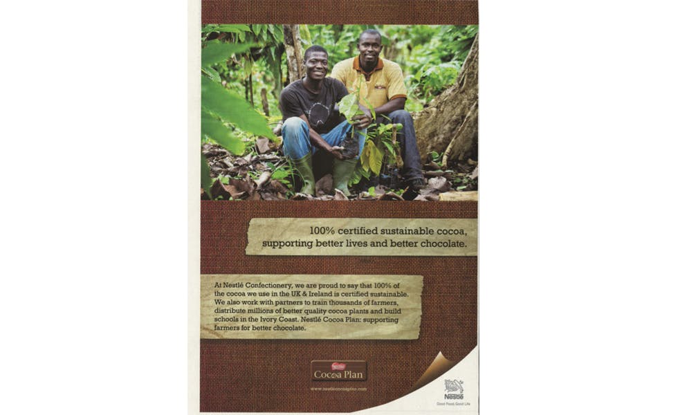 Nestlé rolls out first brand campaign for its sustainable cocoa initiative