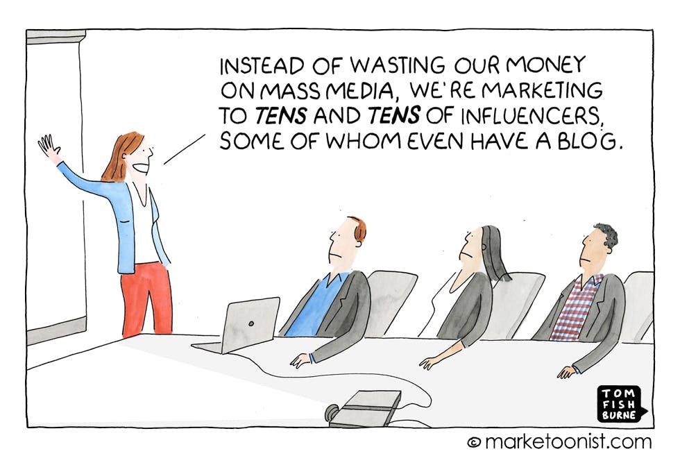 Influencer marketing cartoon — Marketing Week