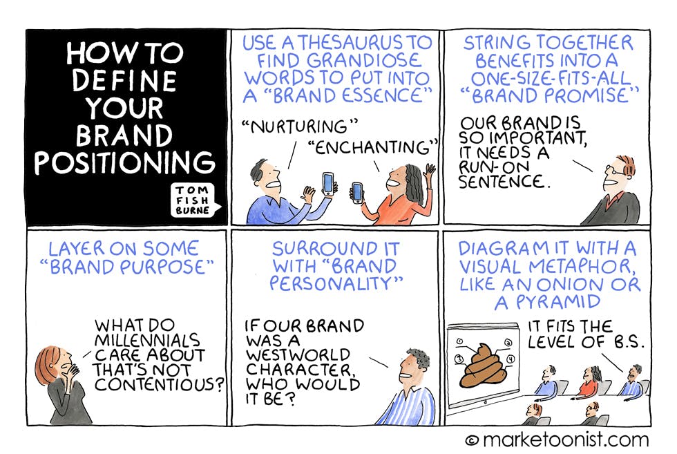 Marketoonist on brand positioning