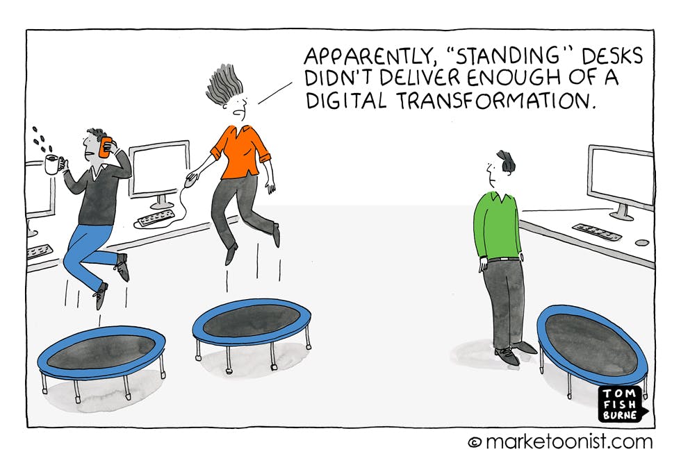 Marketoonist on digital transformation