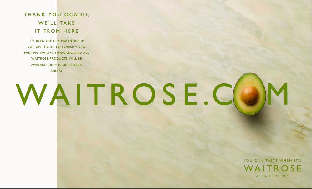 ‘We have food like no other’: Waitrose joins battle for Ocado shoppers