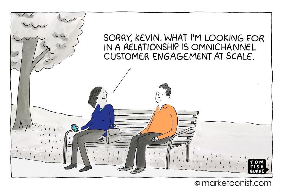 Marketoonist on omnichannel customer engagement