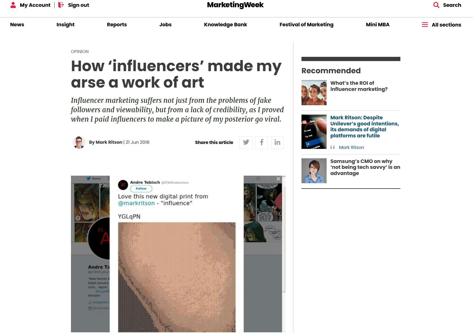 A new marketing phase is resulting in empty but effective advertising