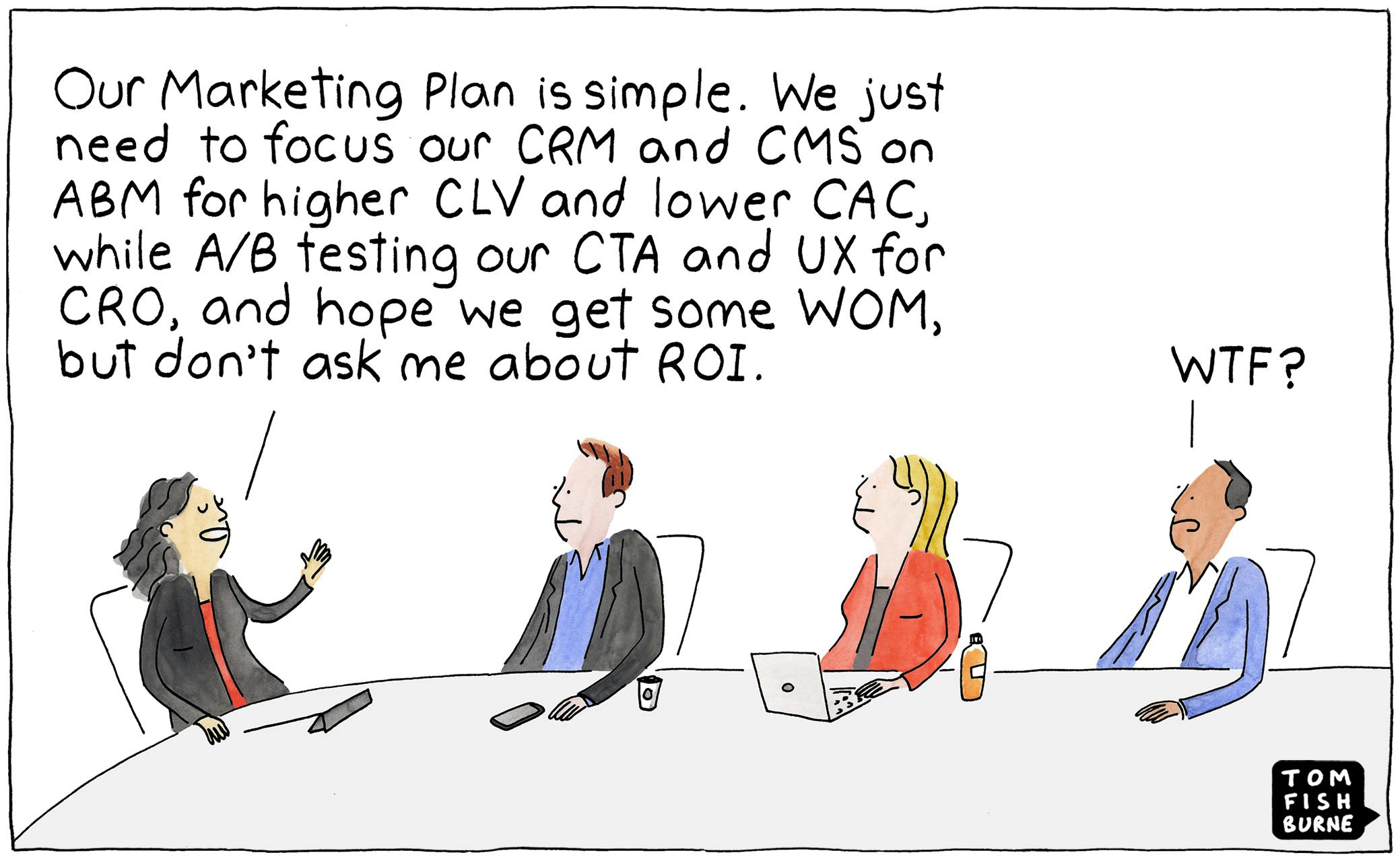 Marketoonist on marketing babble
