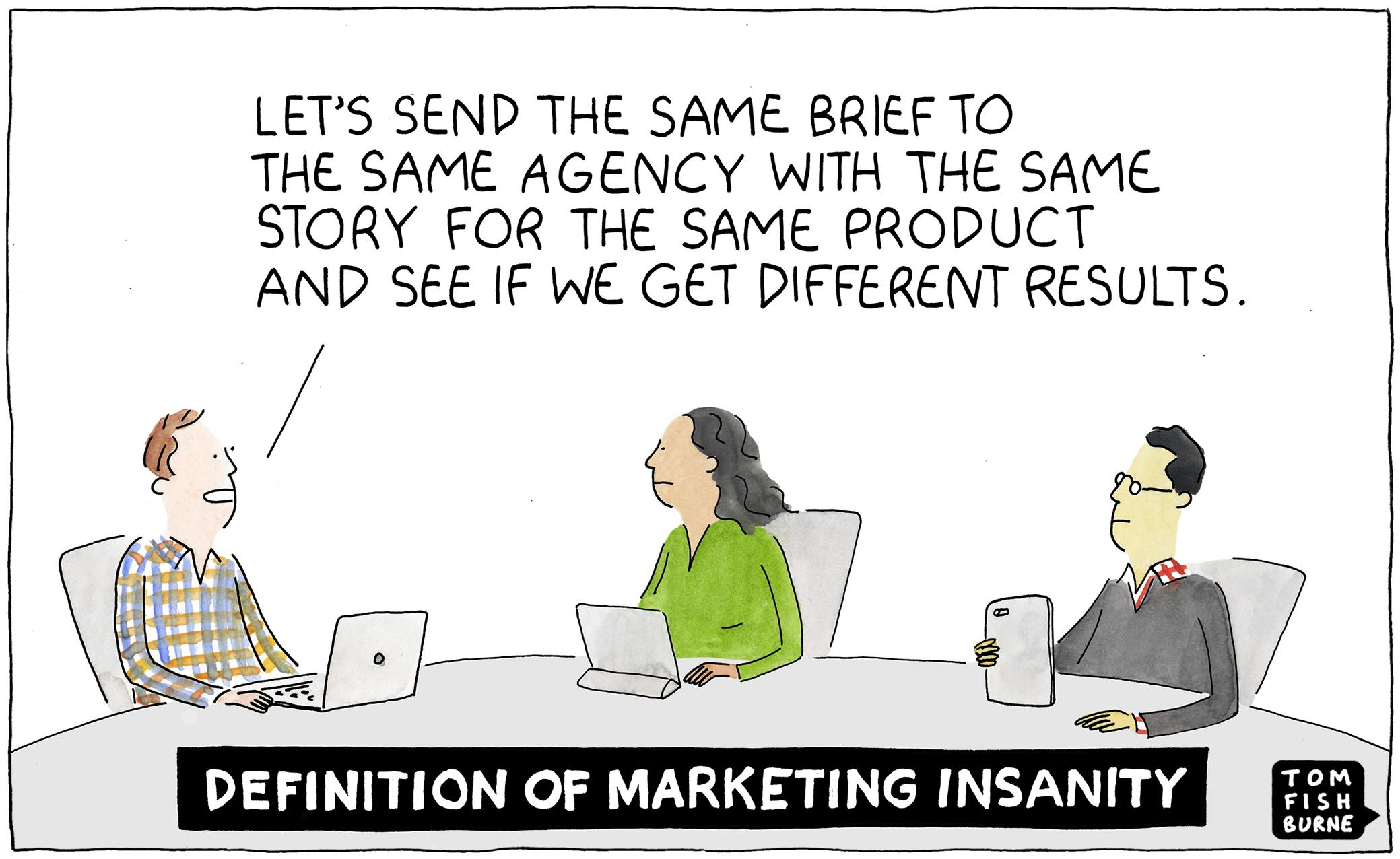Marketoonist on marketing insanity