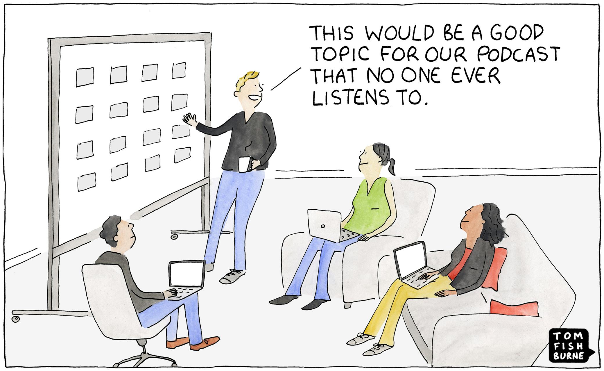 Marketoonist on podcasts