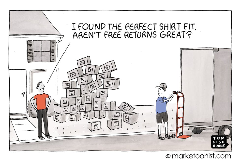 Marketoonist on free returns