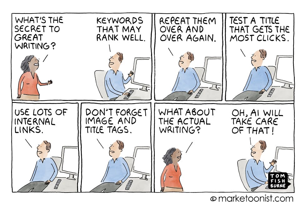 Marketoonist on SEO content