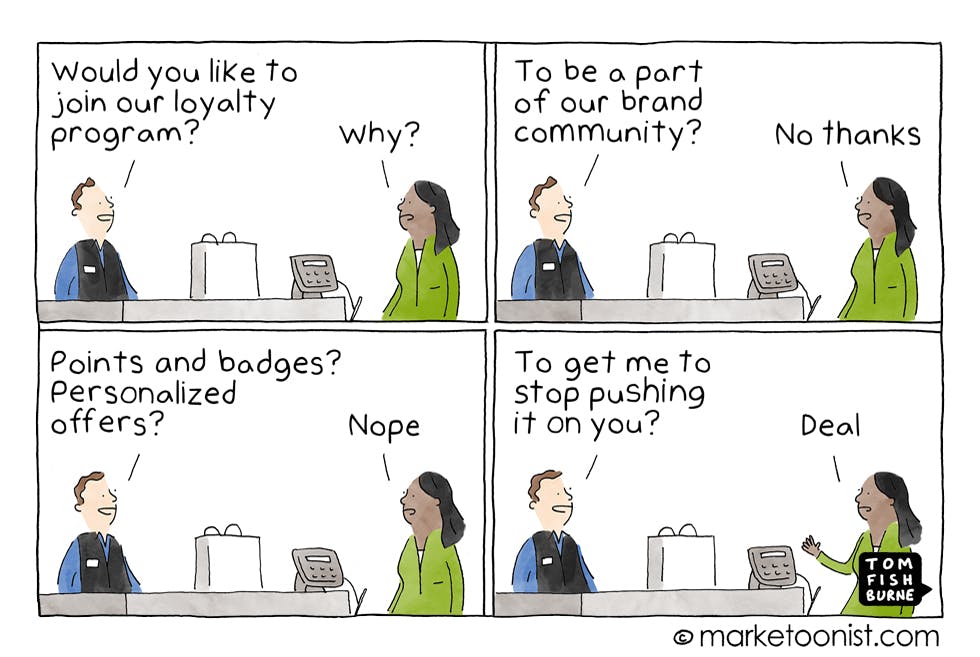 Marketoonist on loyalty programmes