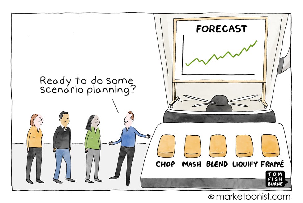 Marketoonist on scenario planning
