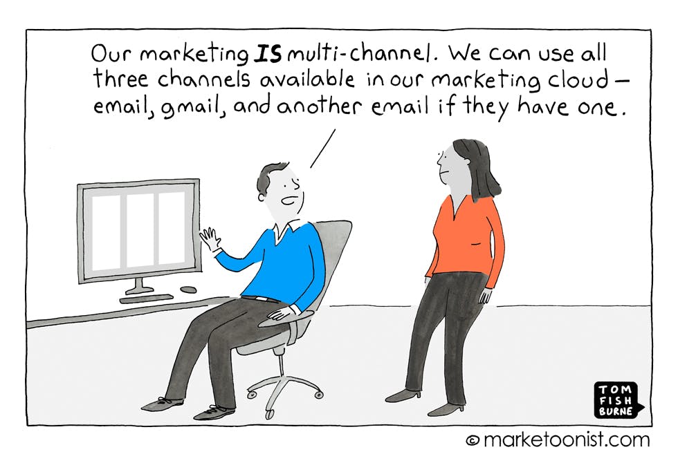 Marketoonist on multichannel marketing