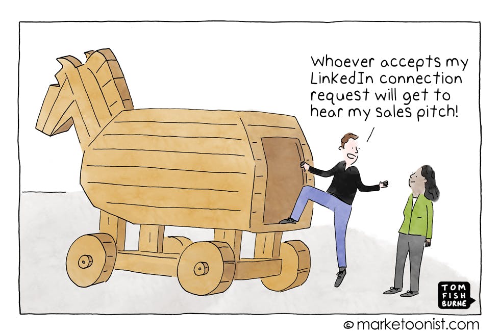 Marketoonist on networking