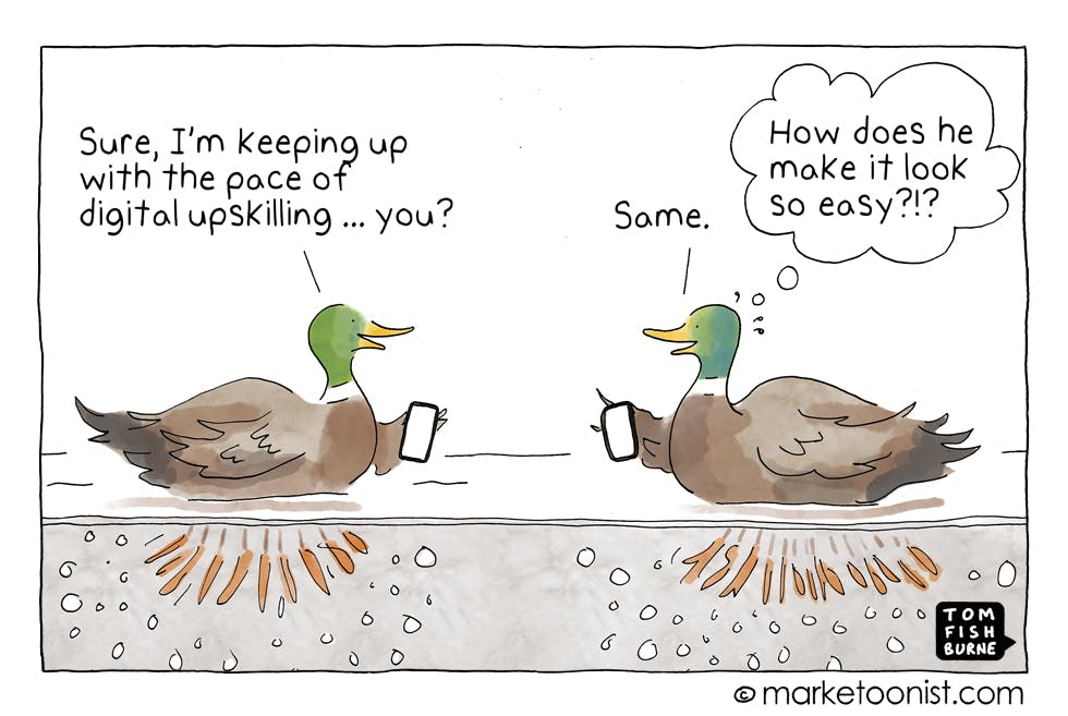 Marketoonist on upskilling