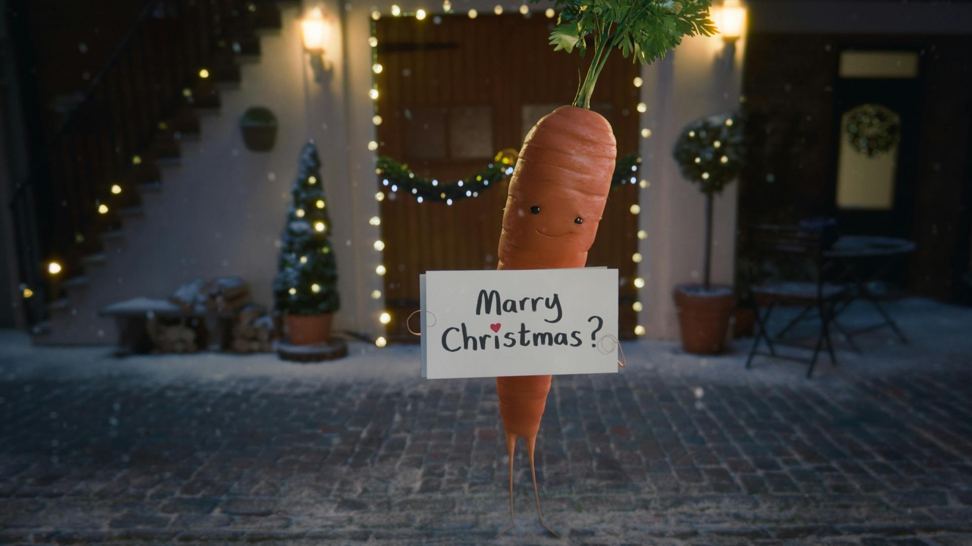 Aldi marks 10 years of Kevin the Carrot with Love Actually inspired ad