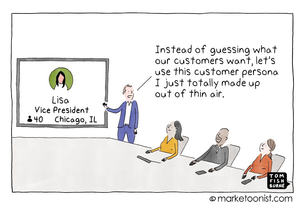 Marketoonist on customer personas